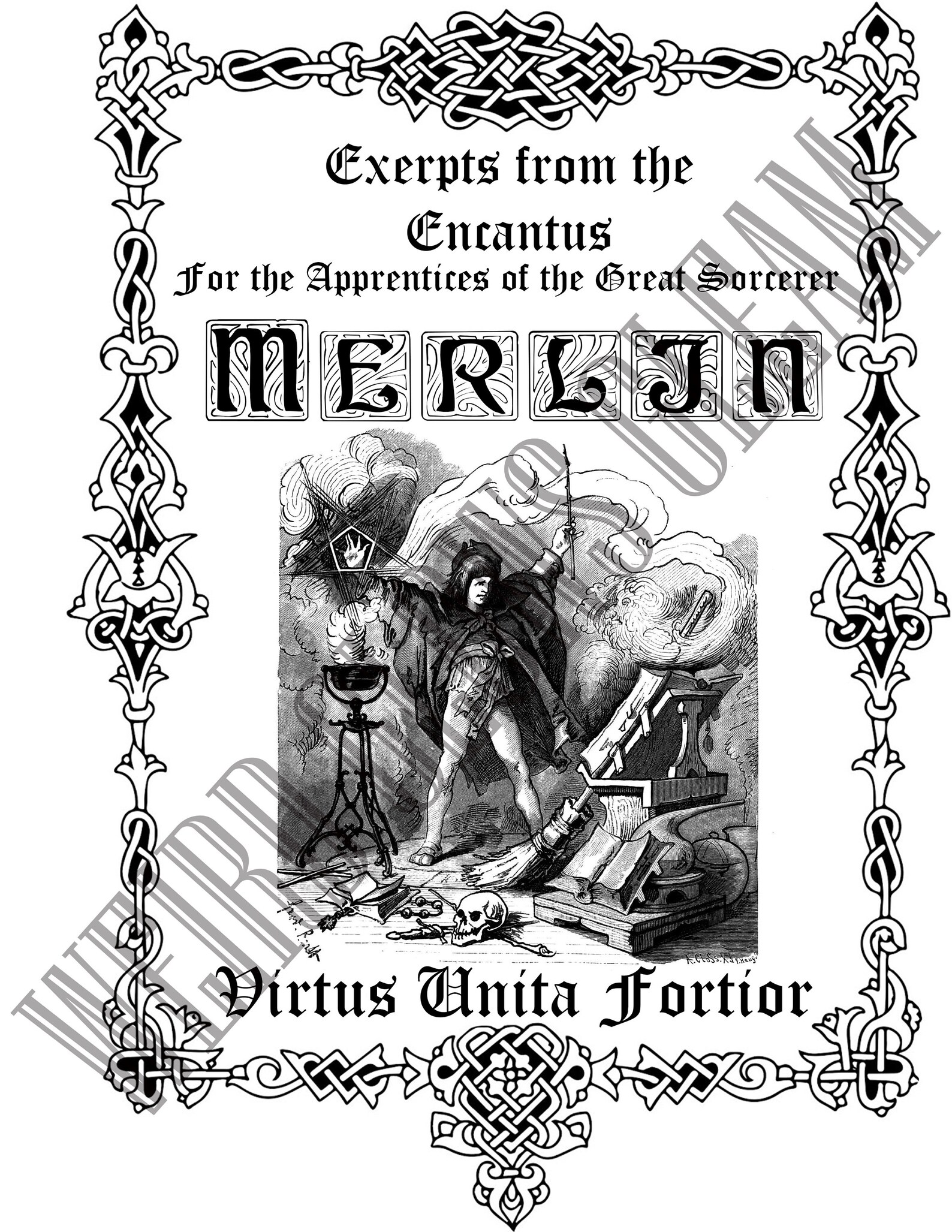 Disney Merlin Spell Book Pages part 1 - Etsy UK