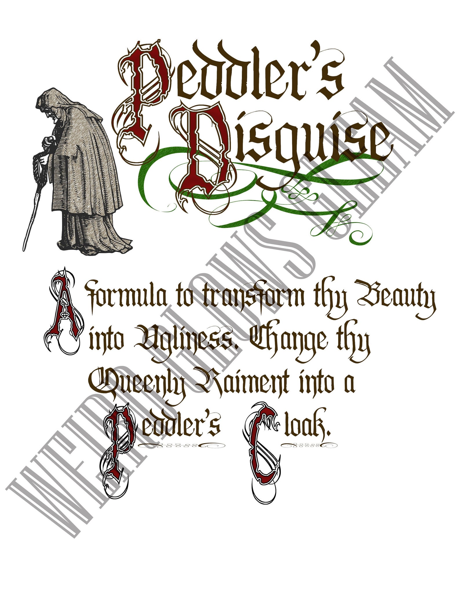 Evil Queen Inspired Spell Book Pages - Etsy