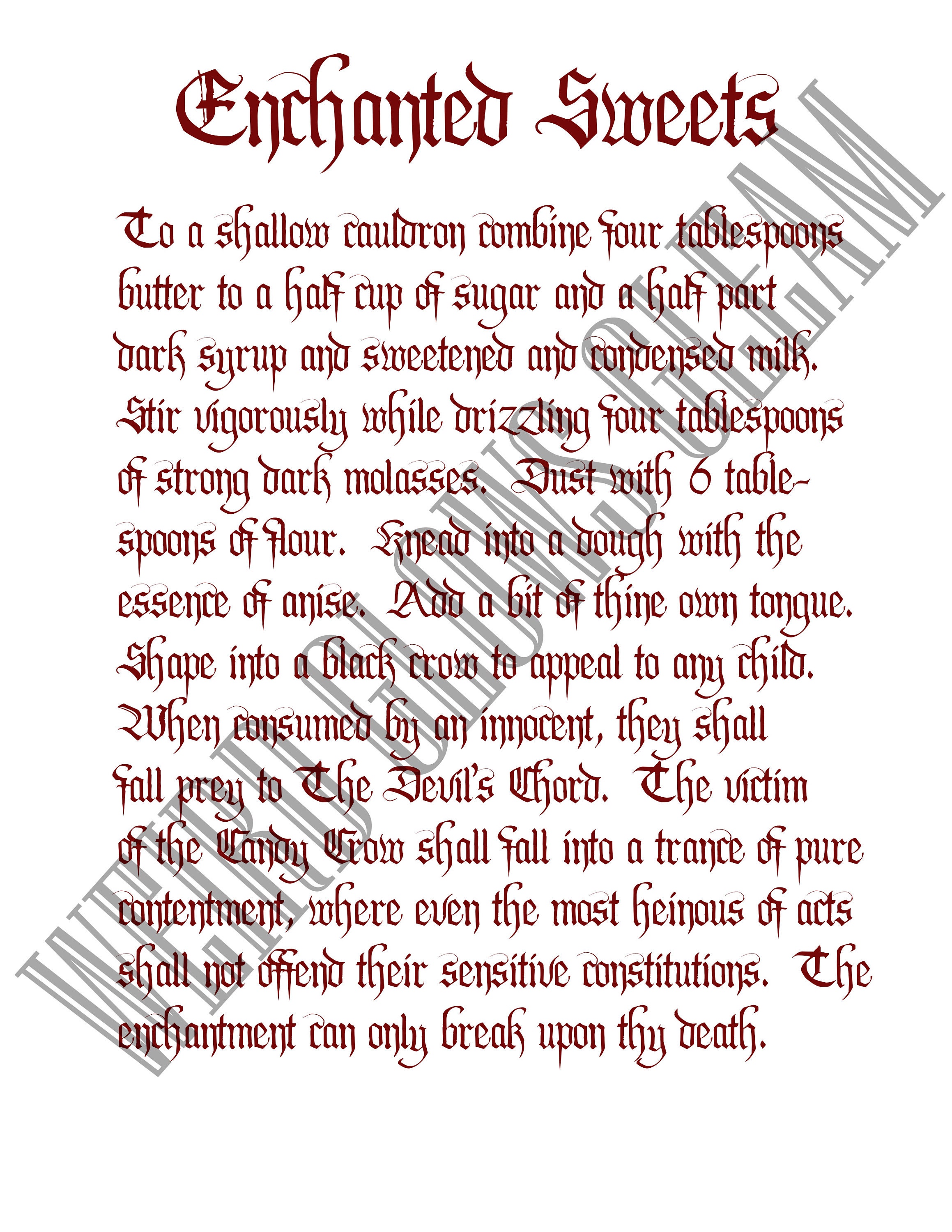 Hocus Pocus 30th Anniversary Printable Spell Book. 160 Pages Digital ...