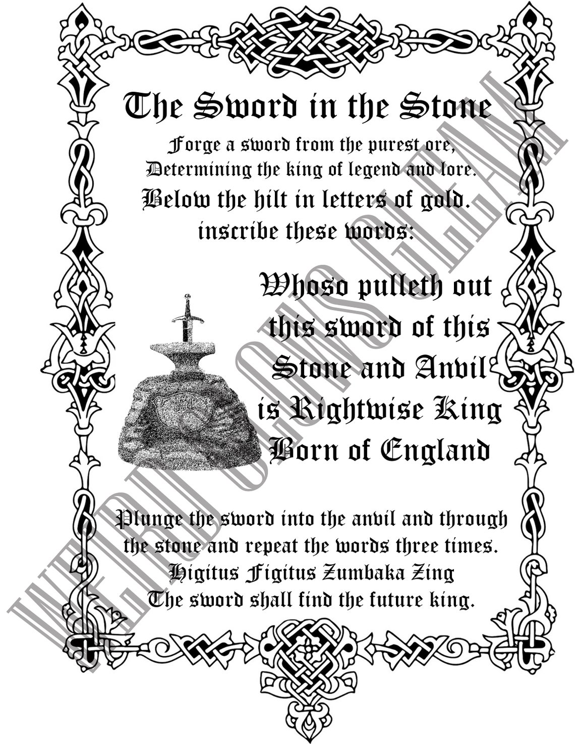 Disney Merlin Inspired Spell Book Pages part 2 - Etsy