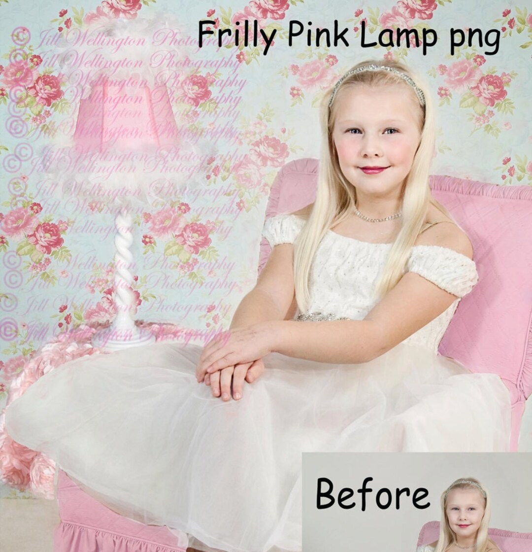 DIGITAL Lamp, Frilly, Pink, Girly, Png Overlay, for Photography ...