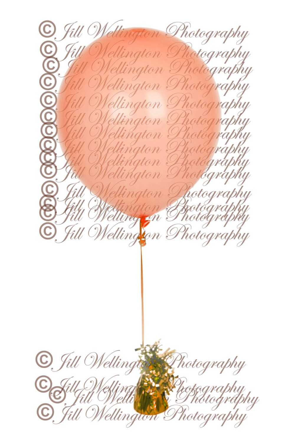 DIGITAL Birthday Balloon Png Overlay, Peach, Pink, for Photos ...