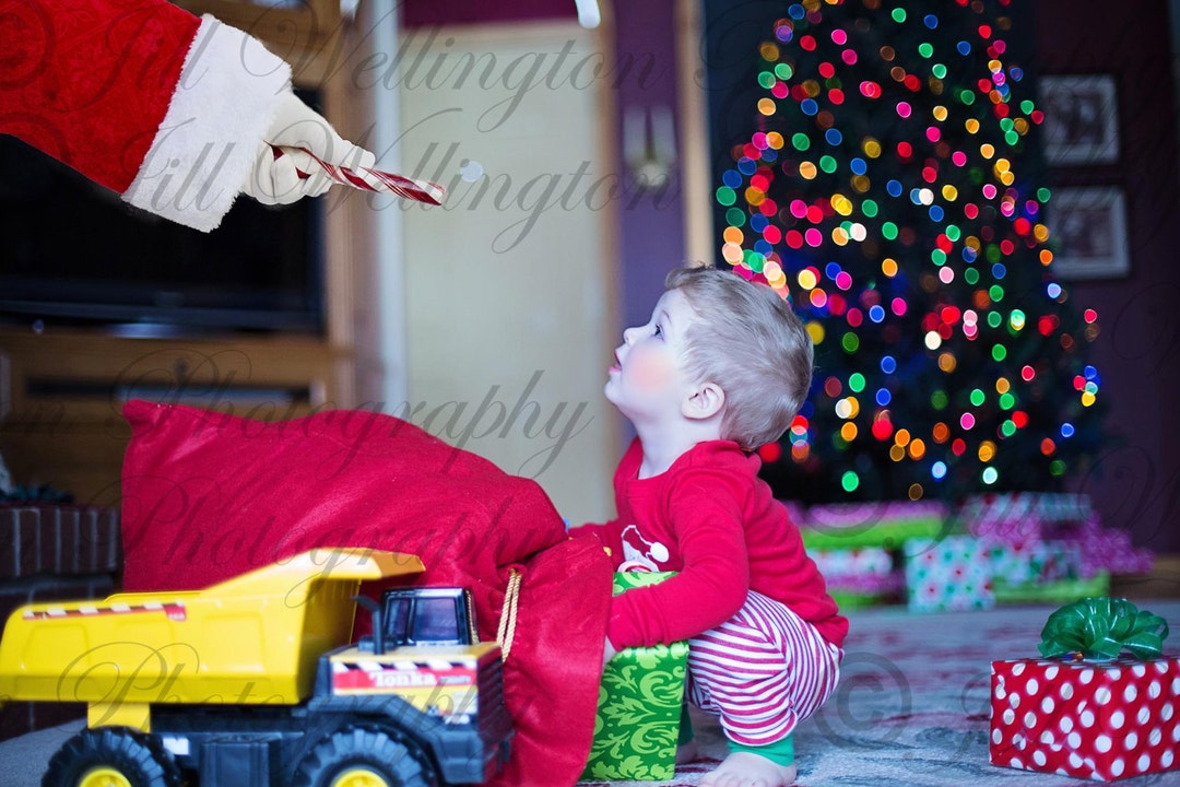 Digital Santa's Arm Overlay Png, With Candy Cane, for Photography ...