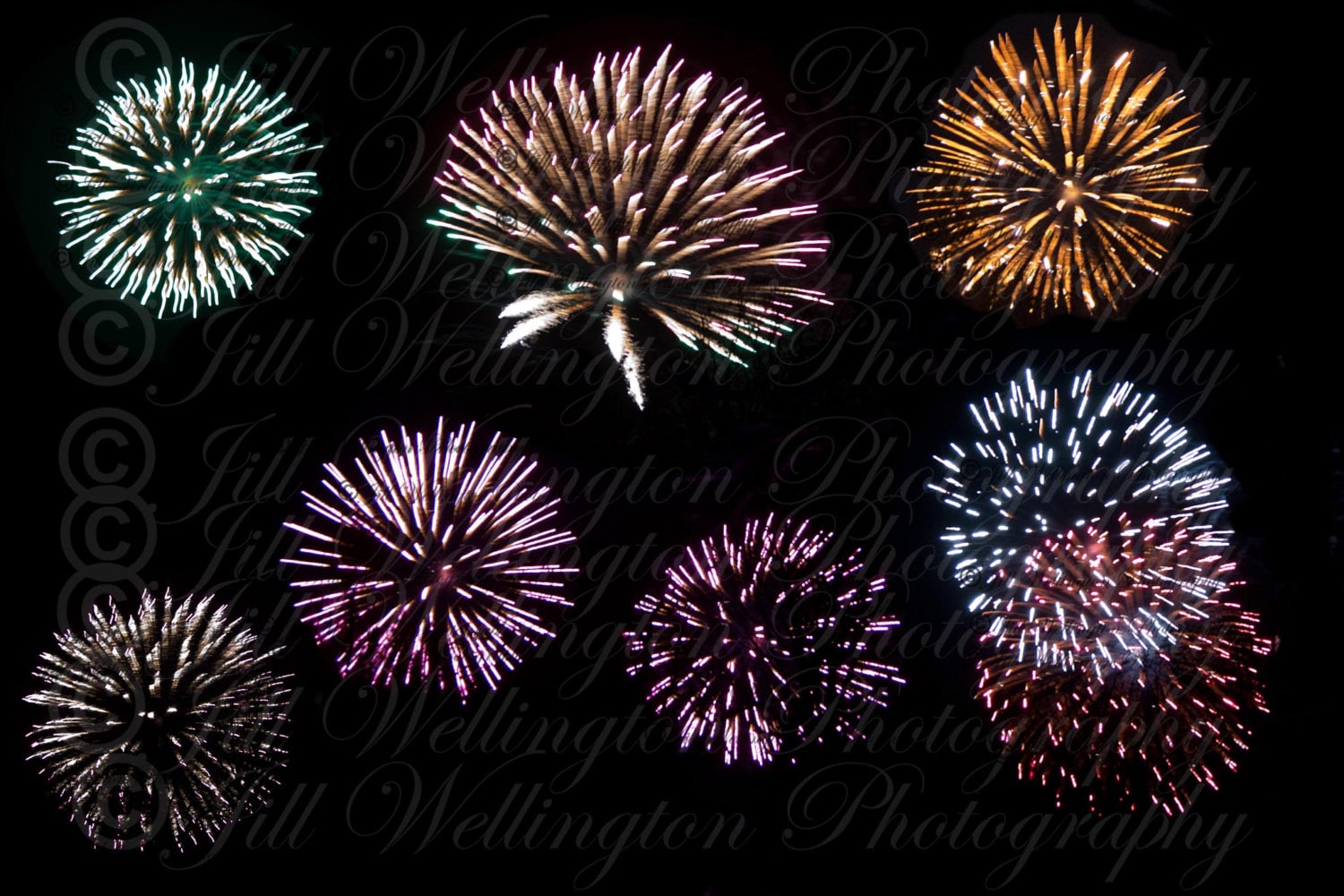 DIGITAL Fireworks Collection Overlay for Fourth of July, Weddings ...