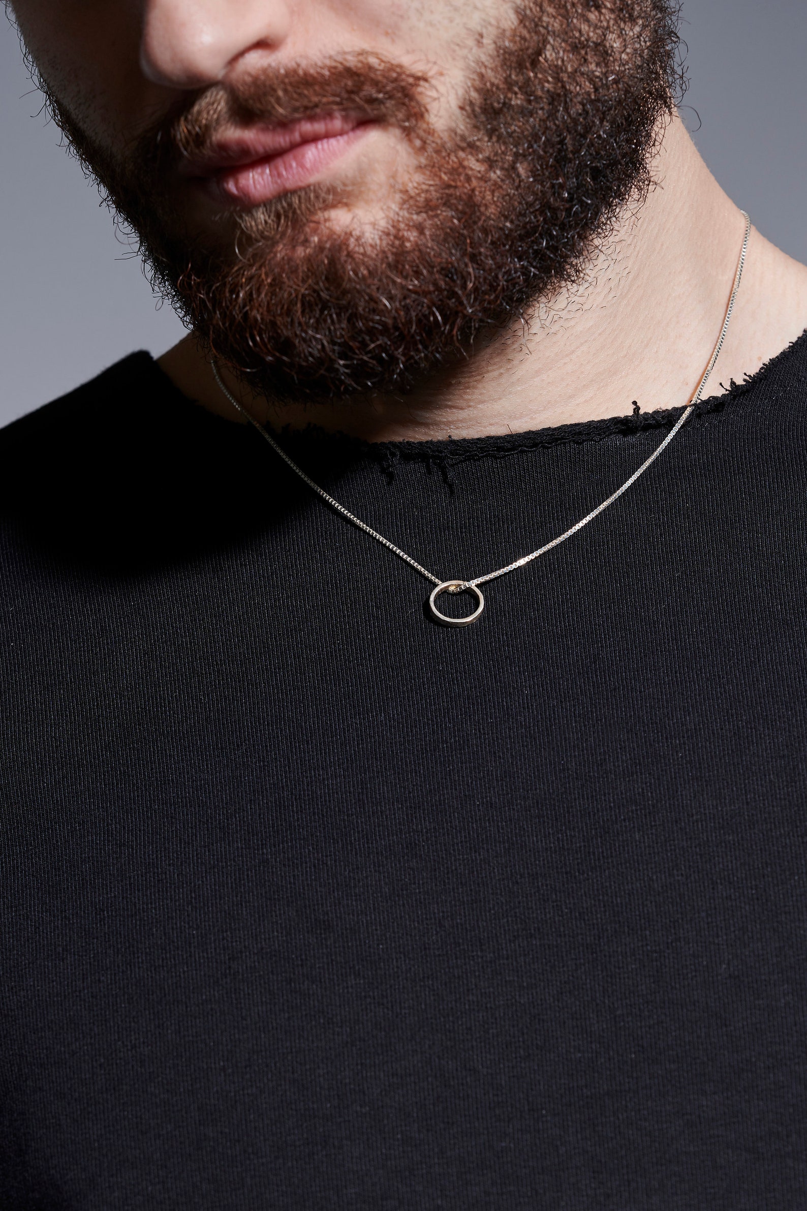 Simple Minimal Necklace for Men Sterling Silver Chain - Etsy