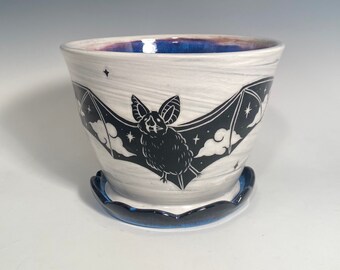 Ceramic Bat Planter - Etsy