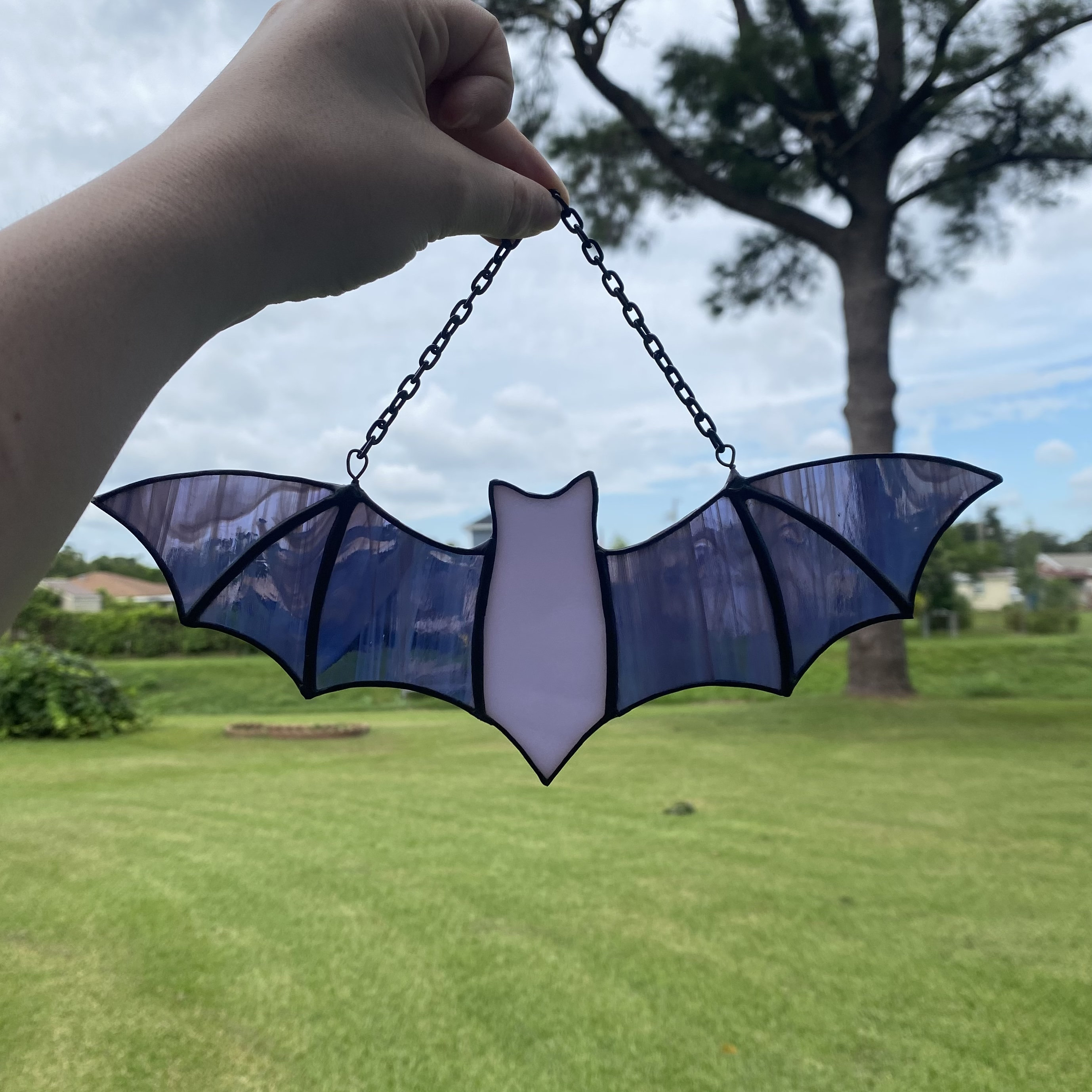 Stained Glass Bat Suncatcher - Etsy