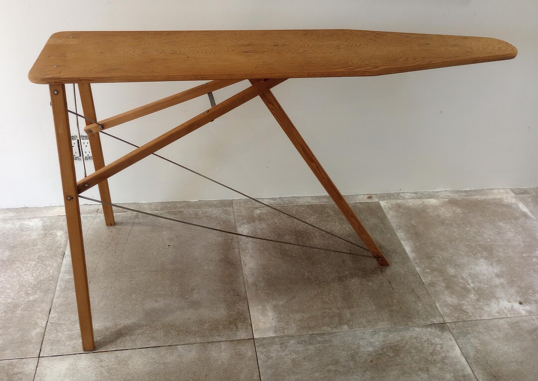 Antique Primitive Farmhouse Wood Folding Ironing Board / Wooden Table ...