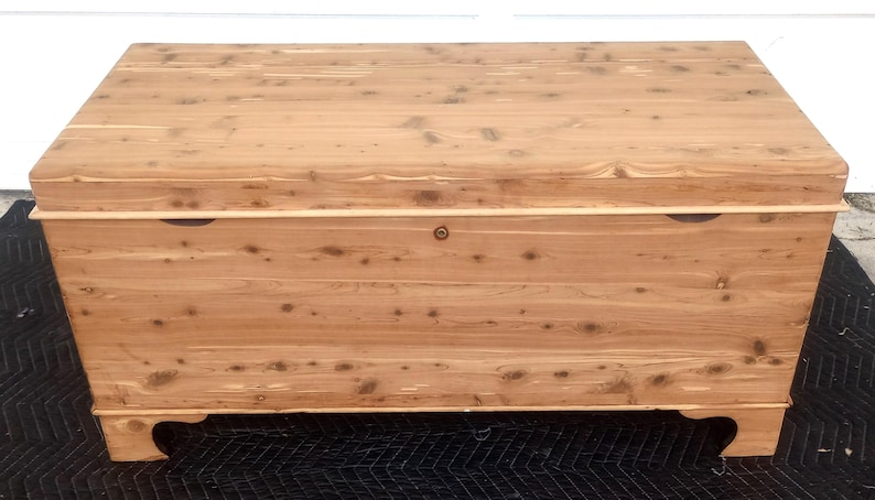 Antique Tennessee Red Cedar & Novely Co. Cedar Blanket Chest Trunk - Etsy