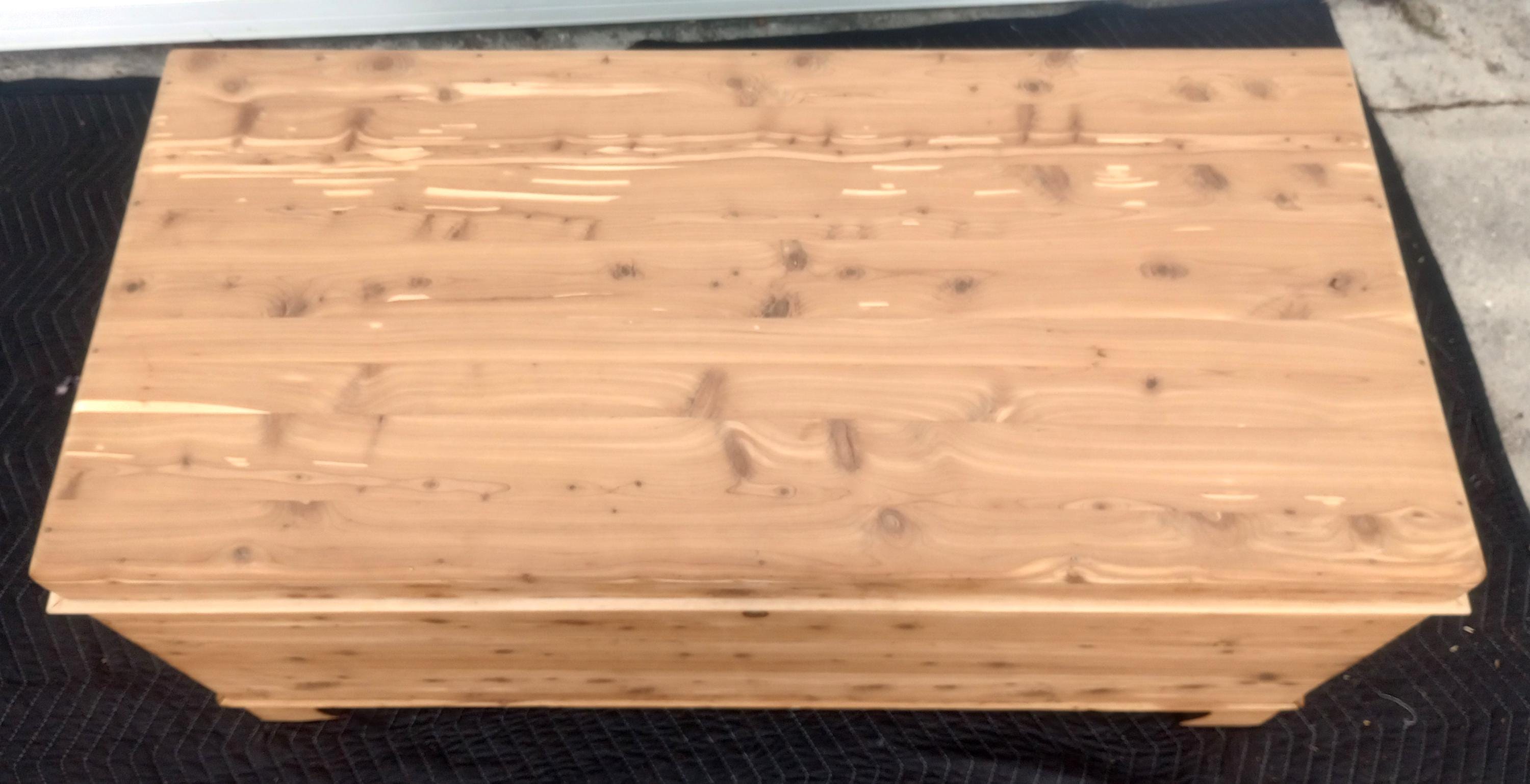 Antique Tennessee Red Cedar & Novely Co. Cedar Blanket Chest Trunk - Etsy