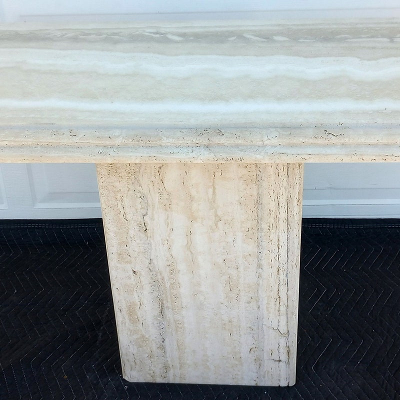 Travertine Console - Etsy
