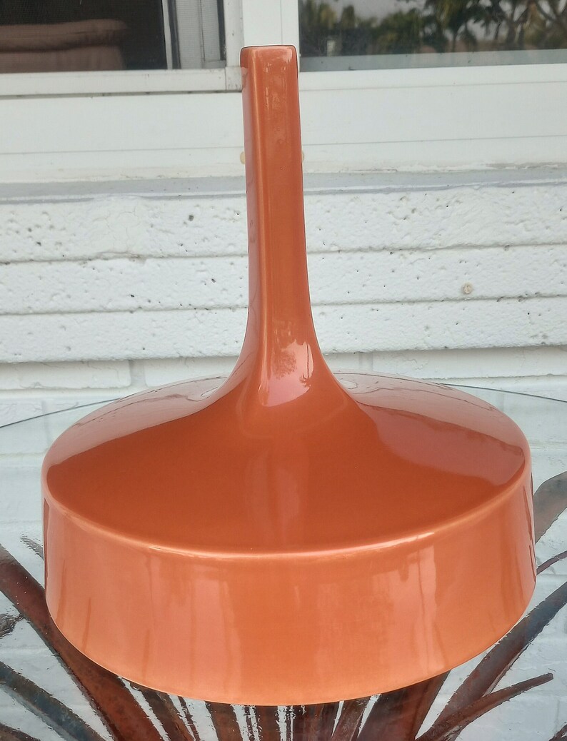 Vintage Mid Century Retro Modern Art Deco Orange Bud Vase by - Etsy