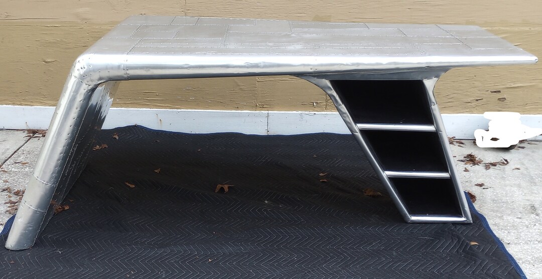 Aluminum Aviator Wing Writing Desk Timothy Oulton Style - Etsy