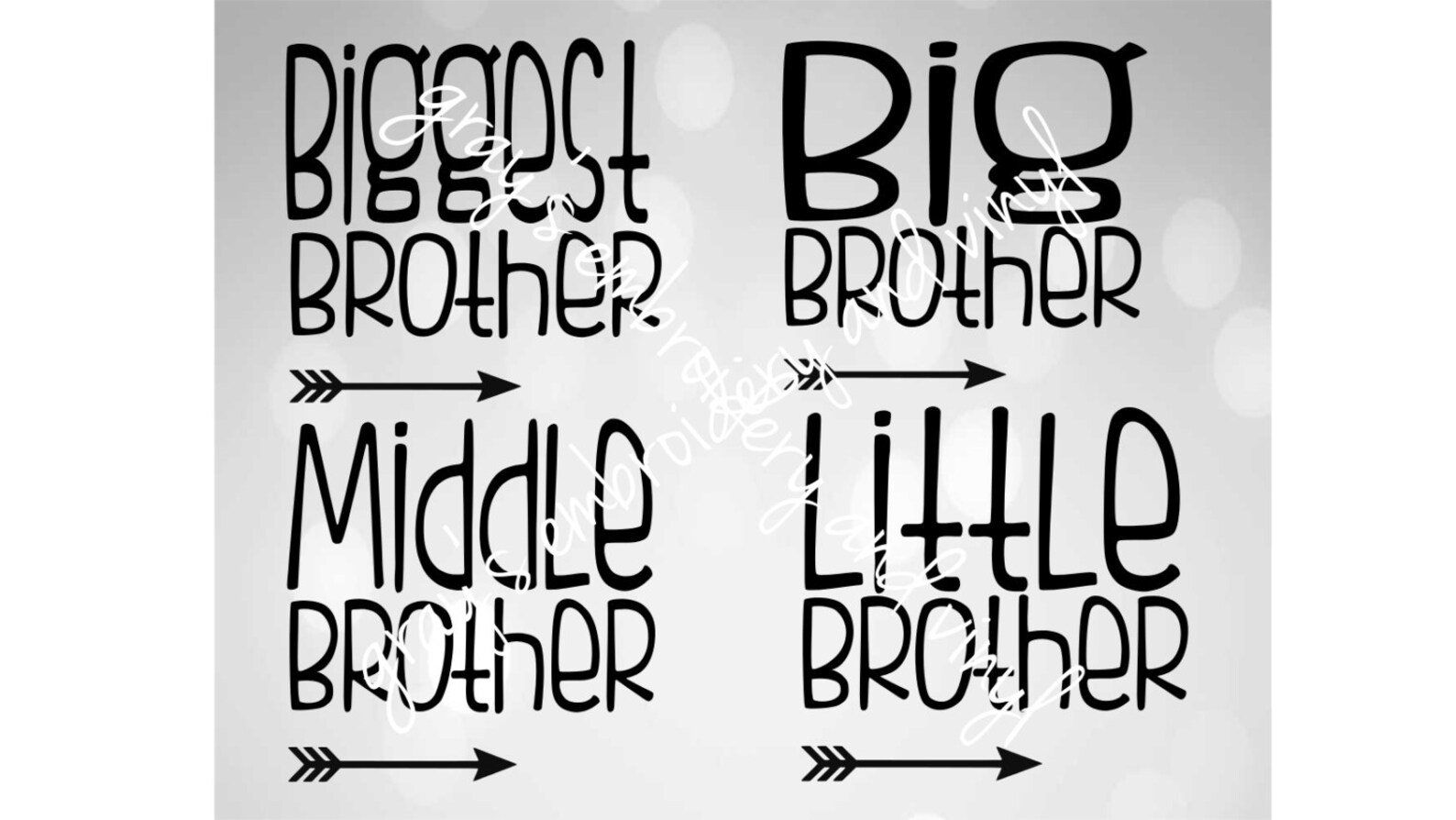 Biggest Brother, Big Brother, Middle Brother, Little Brother DXF - Etsy