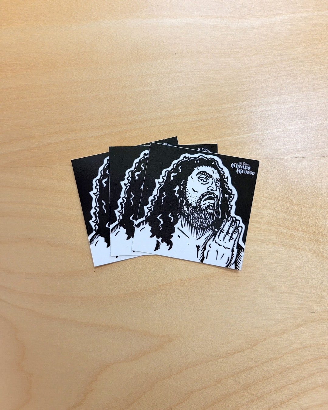 Bruiser Brody 3 Illustrated Sticker / Custom Wrestler Weatherproof ...