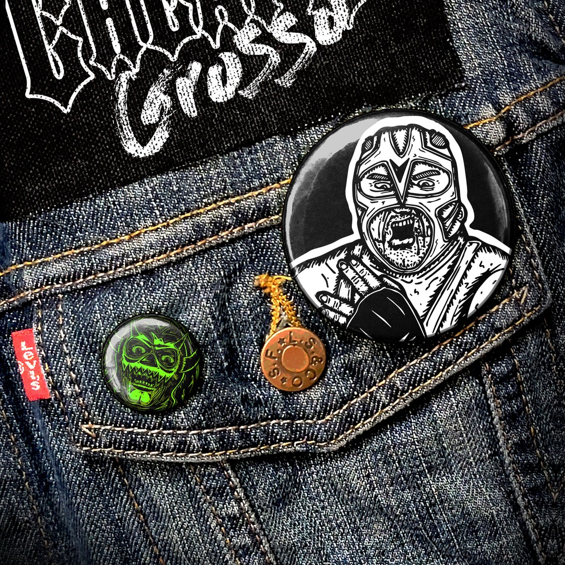 Big Van Vader 12.25 Button / Custom Wrestler Pin - Etsy