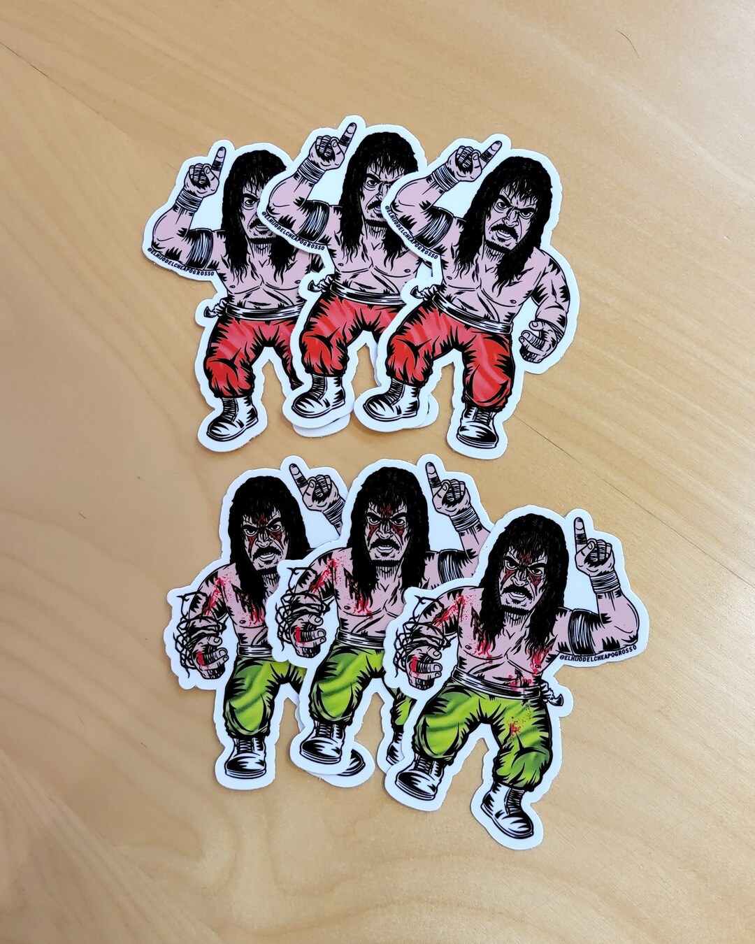 Sabu 4" Diecut Sticker / Custom Wrestler Weatherproof Vinyl Sticker ...