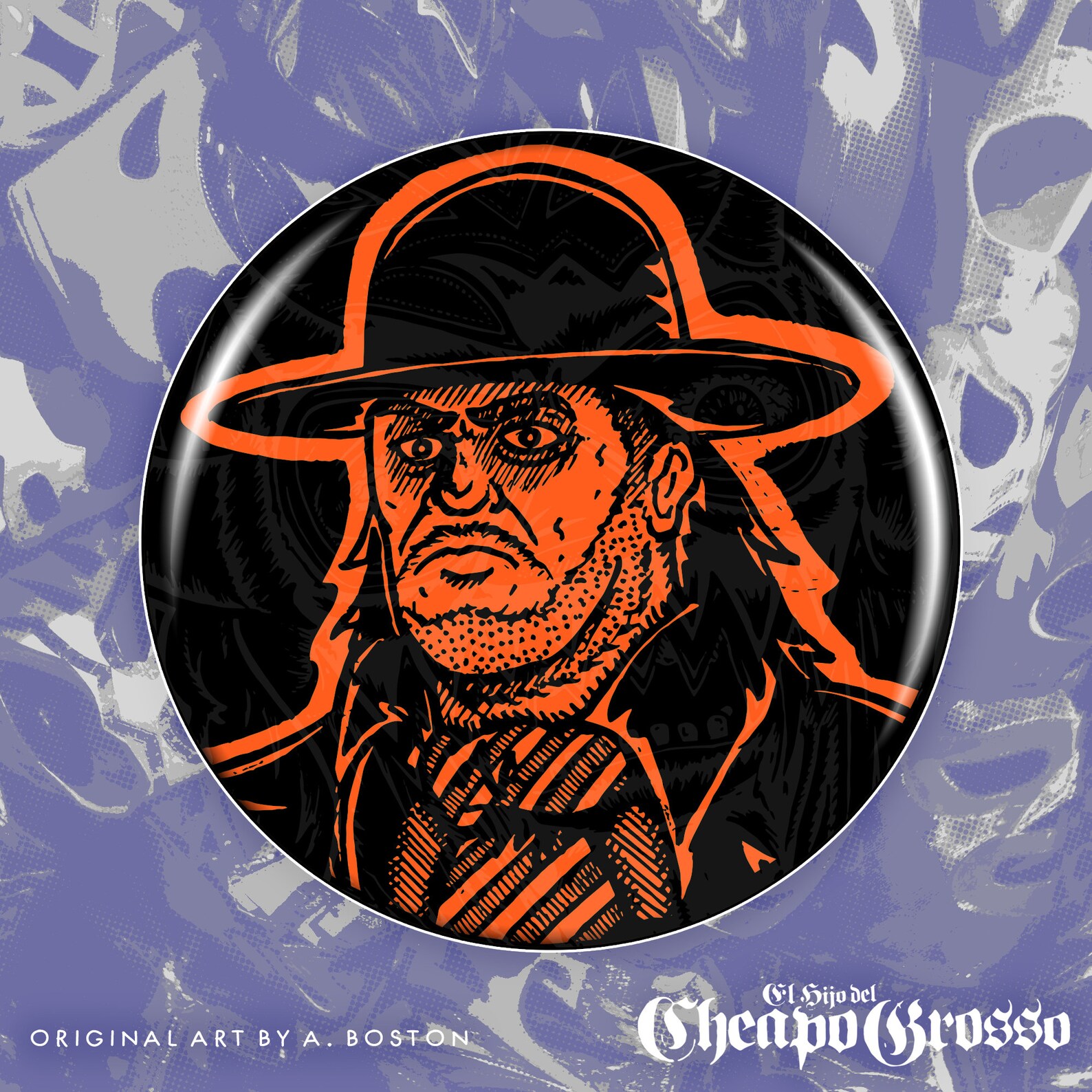 The Undertaker 12.25 Button / Custom Wrestler Pin | Etsy
