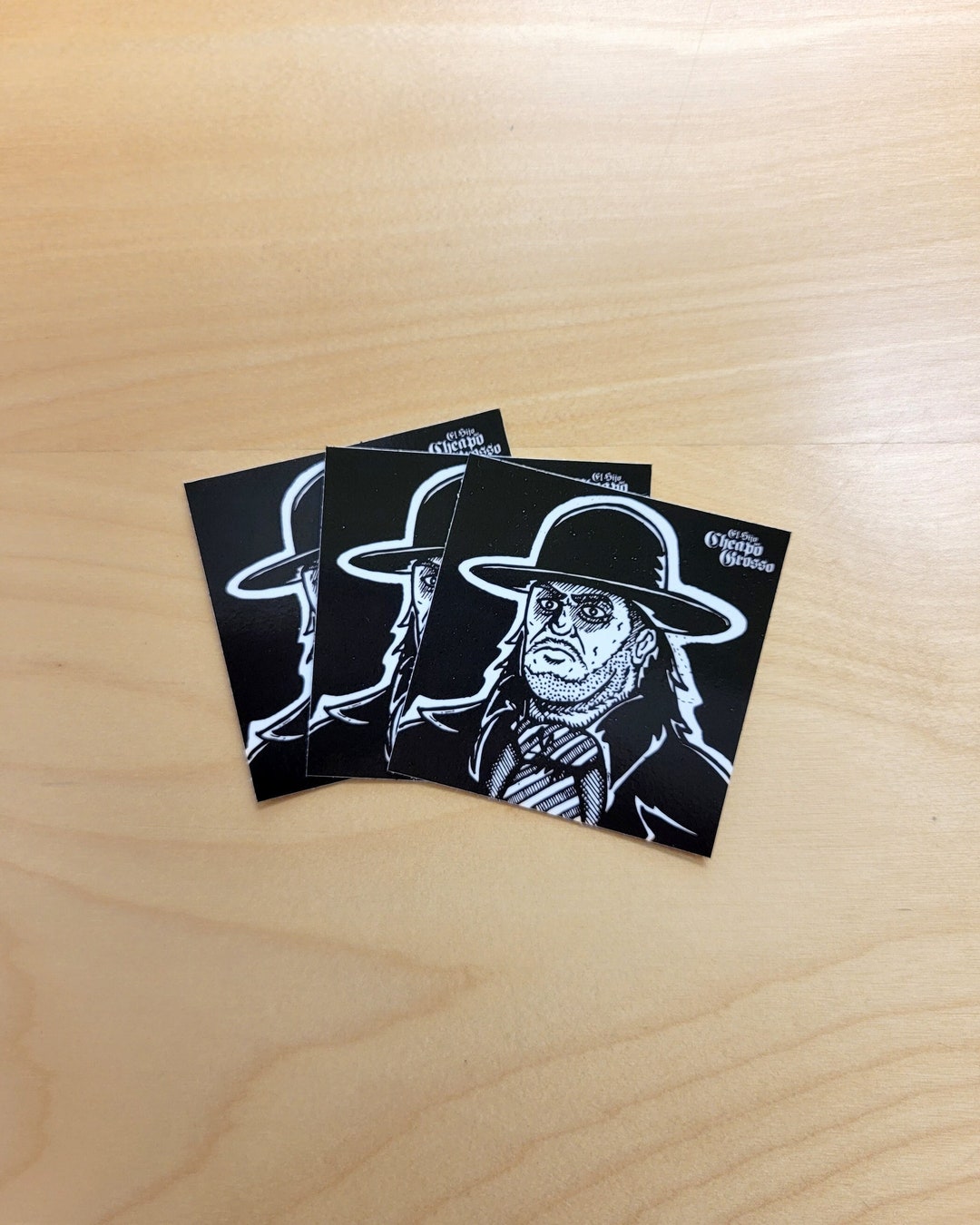 Undertaker 3" Illustrated Sticker / Custom Wrestler Weatherproof Vinyl ...