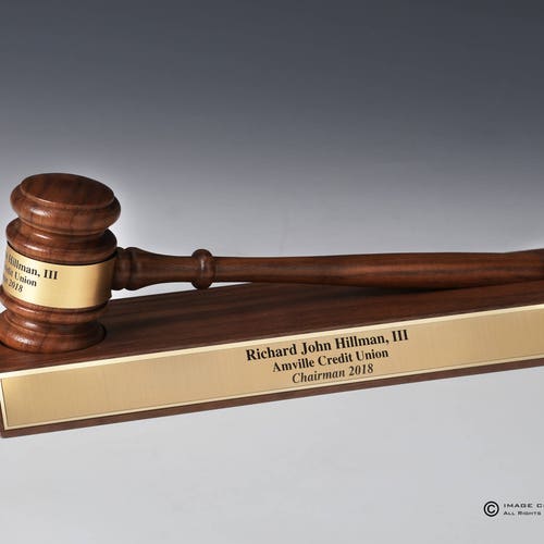 Personalized Solid Brass Engraved Gavel With Gift Box - Etsy