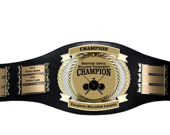 Billiards Championship Belt - Etsy