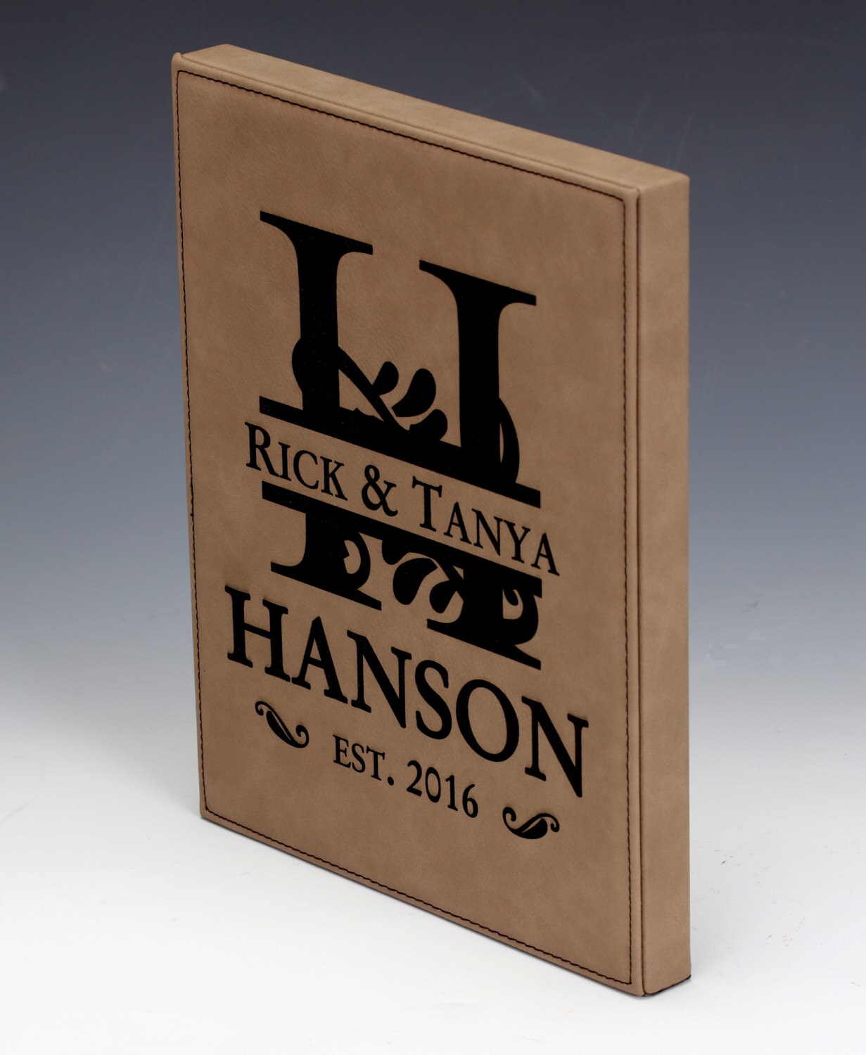 Famliy Name Sign Plaques Monogram Initial Family Crest | Etsy