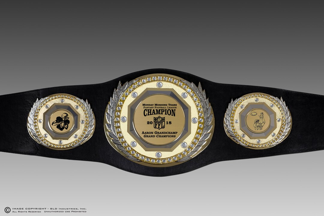 FANTASY FOOTBALL, Championship Belt, Trophy, Award, Personalized, This ...