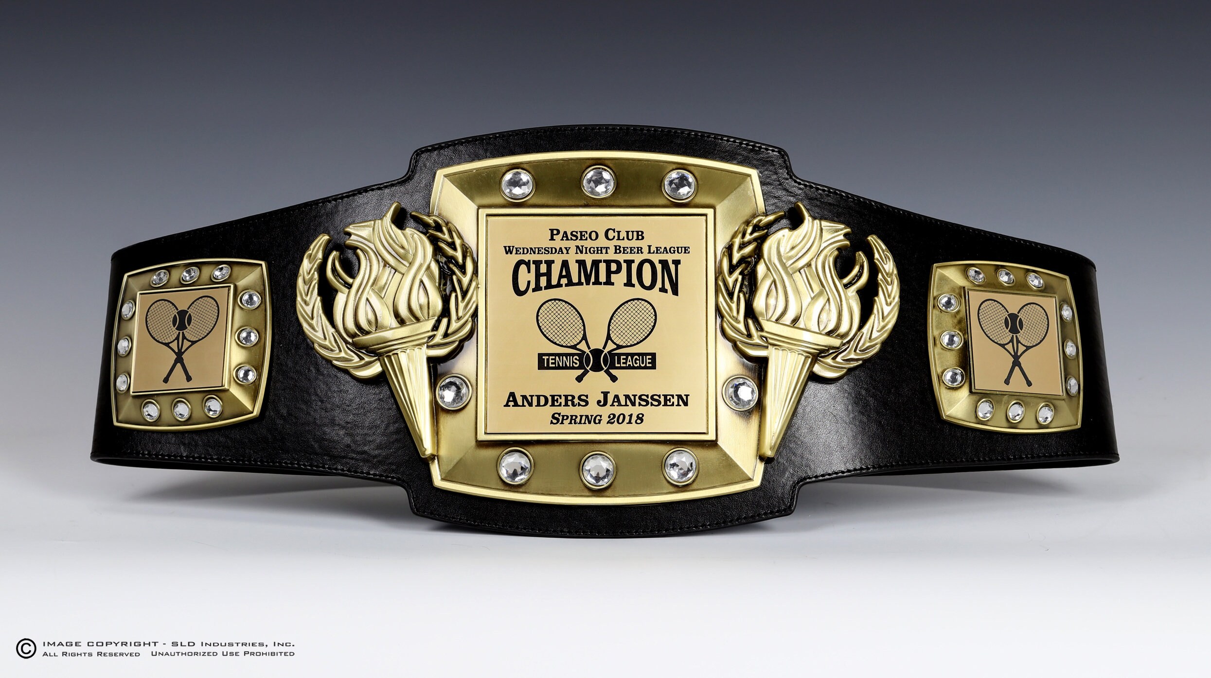 Tennis, Championship Belt, Trophy, Award, Perpetual, Personalized ...