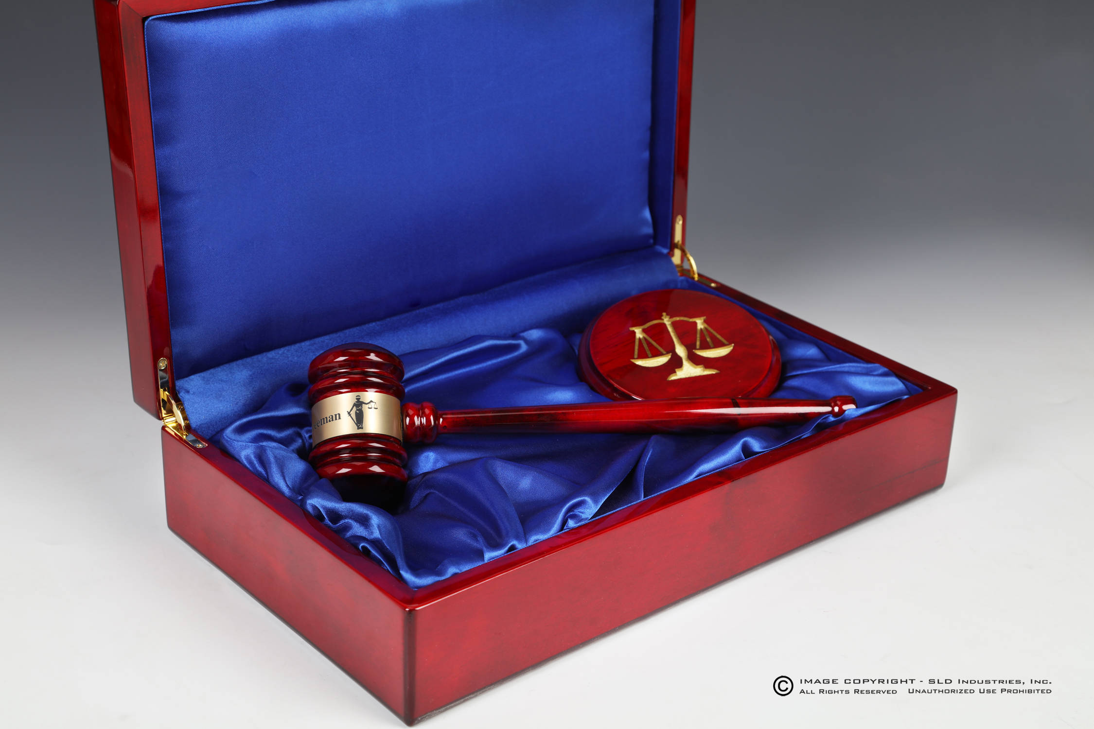 Personalized Engraved Gavel Set With Piano Finish Wood Gift Box ...