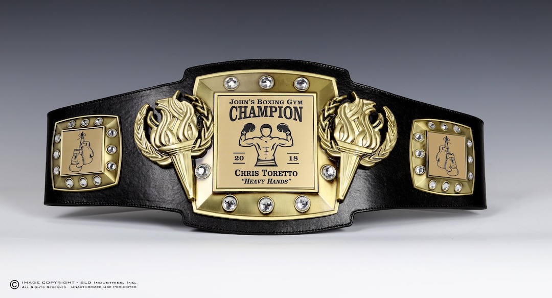 Boxing, Championship Belt, Trophy, Award, Perpetual, Personalized ...