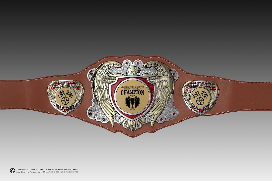 Car Racing, NASCAR, Championship Belt, Eagle Series, Rawhide or Black ...