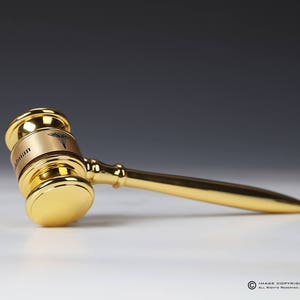 Personalized Solid Brass Engraved Gavel With Gift Box, Engraved Gavel ...
