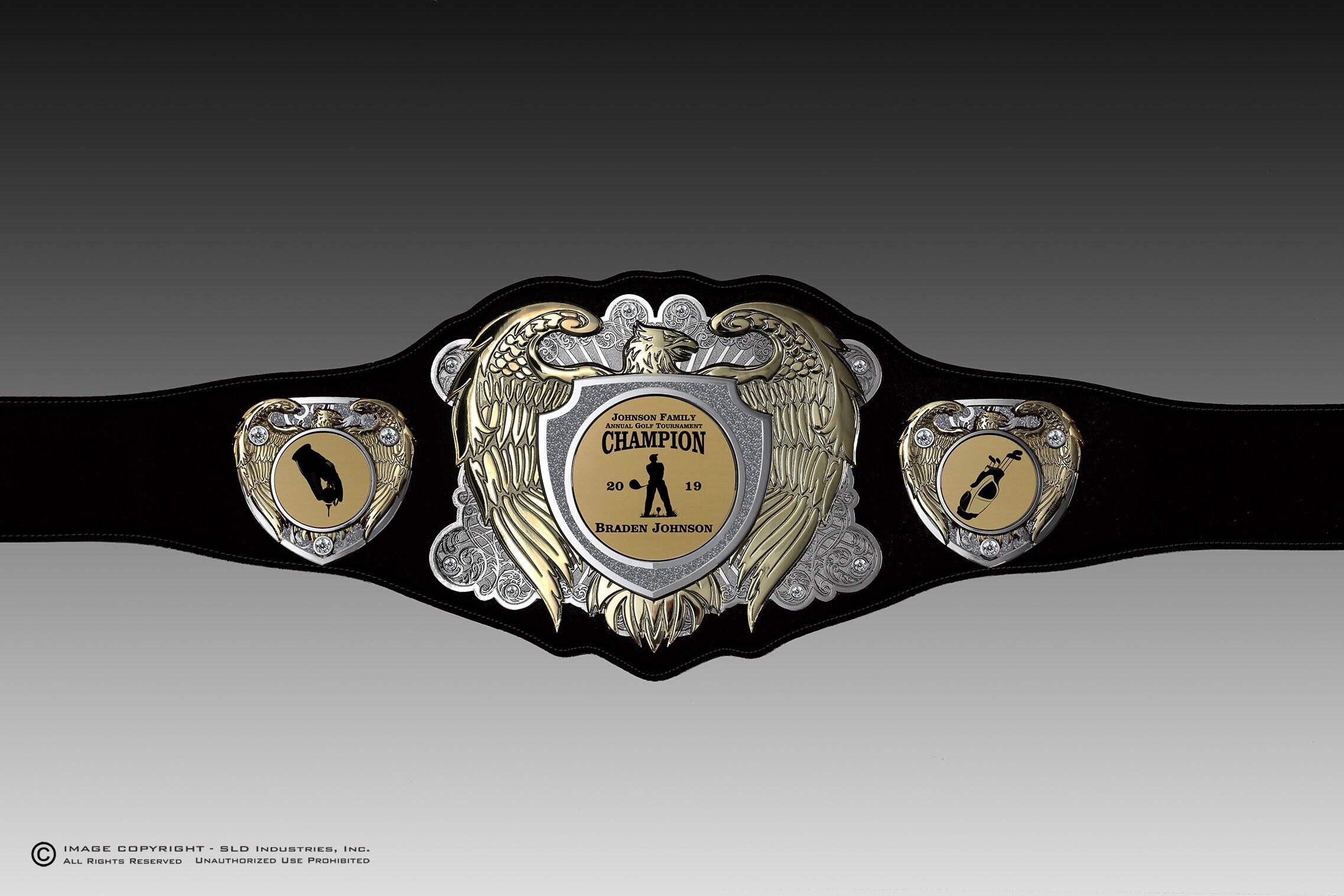 FANTASY FOOTBALL, FFL, Championship Belt, Eagle Series, Rawhide or ...