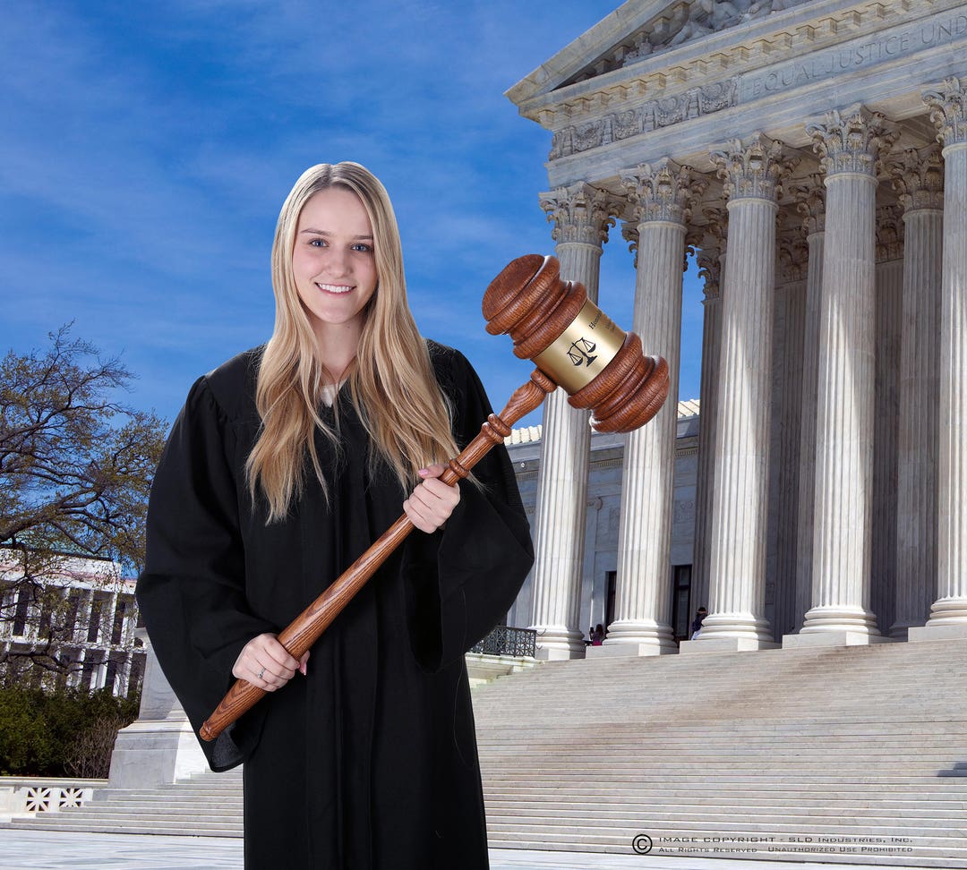 Giant GAVEL, Three Feet Long, Solid Oak, Custom Engraved Gavel Band ...