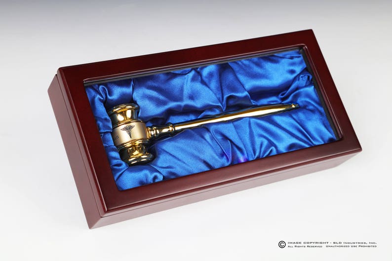 Personalized Solid Brass Engraved Gavel With Gift Box, Engraved Gavel ...