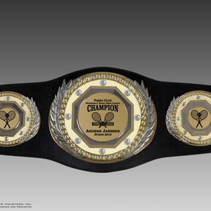 TENNIS, Championship Belt, Trophy, Award, Personalized, This Belt is a ...