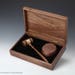 Personalized Engraved Gavel Set SOLID WALNUT Gift Box, 10" Gavel and 4 ...