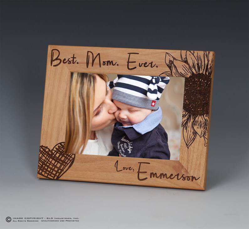 Engraved Mother Picture Frame Mom Mother Mothers Day - Etsy