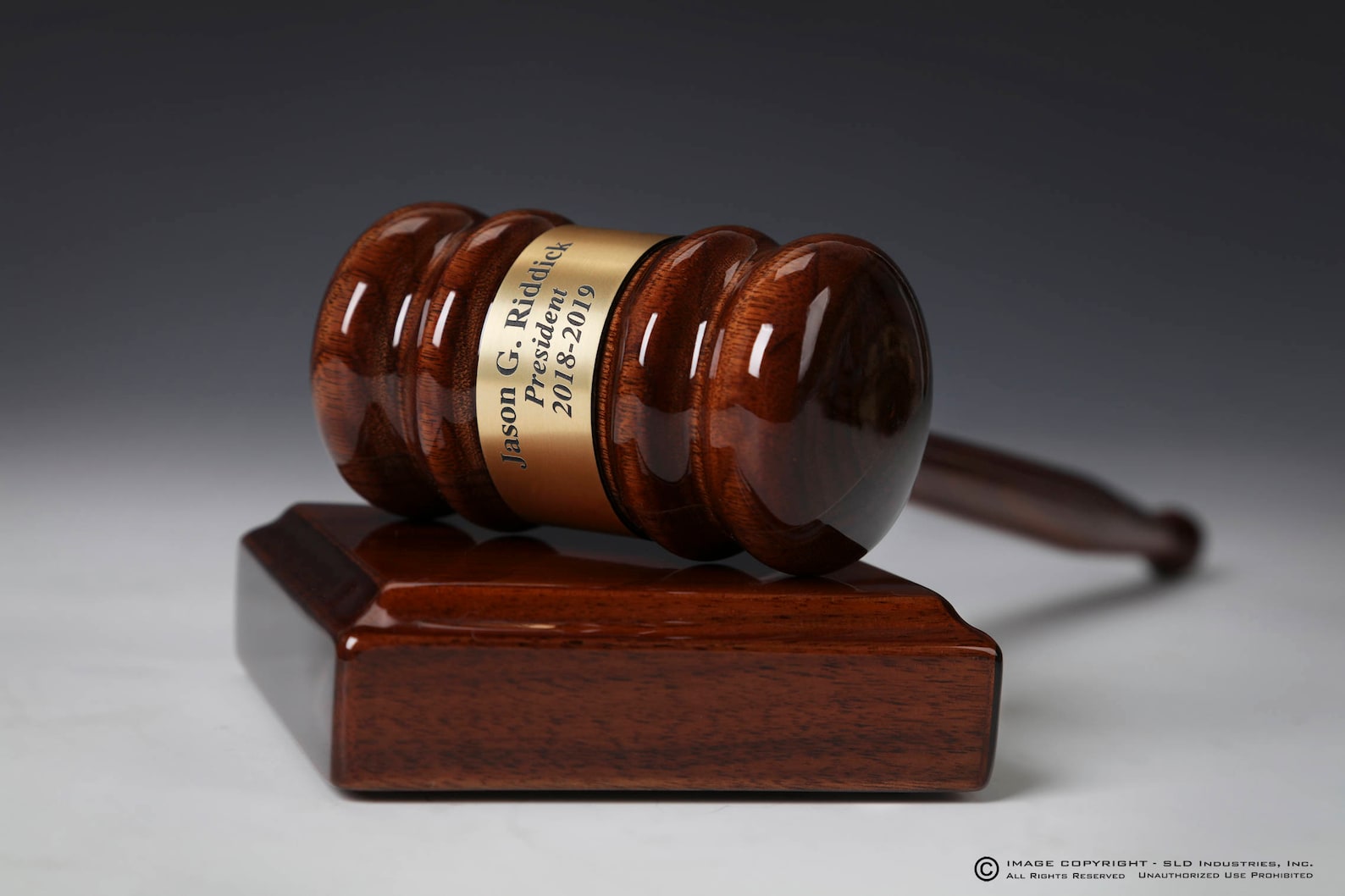 Personalized Engraved Gavel Set With WALNUT Piano Finish Wood - Etsy