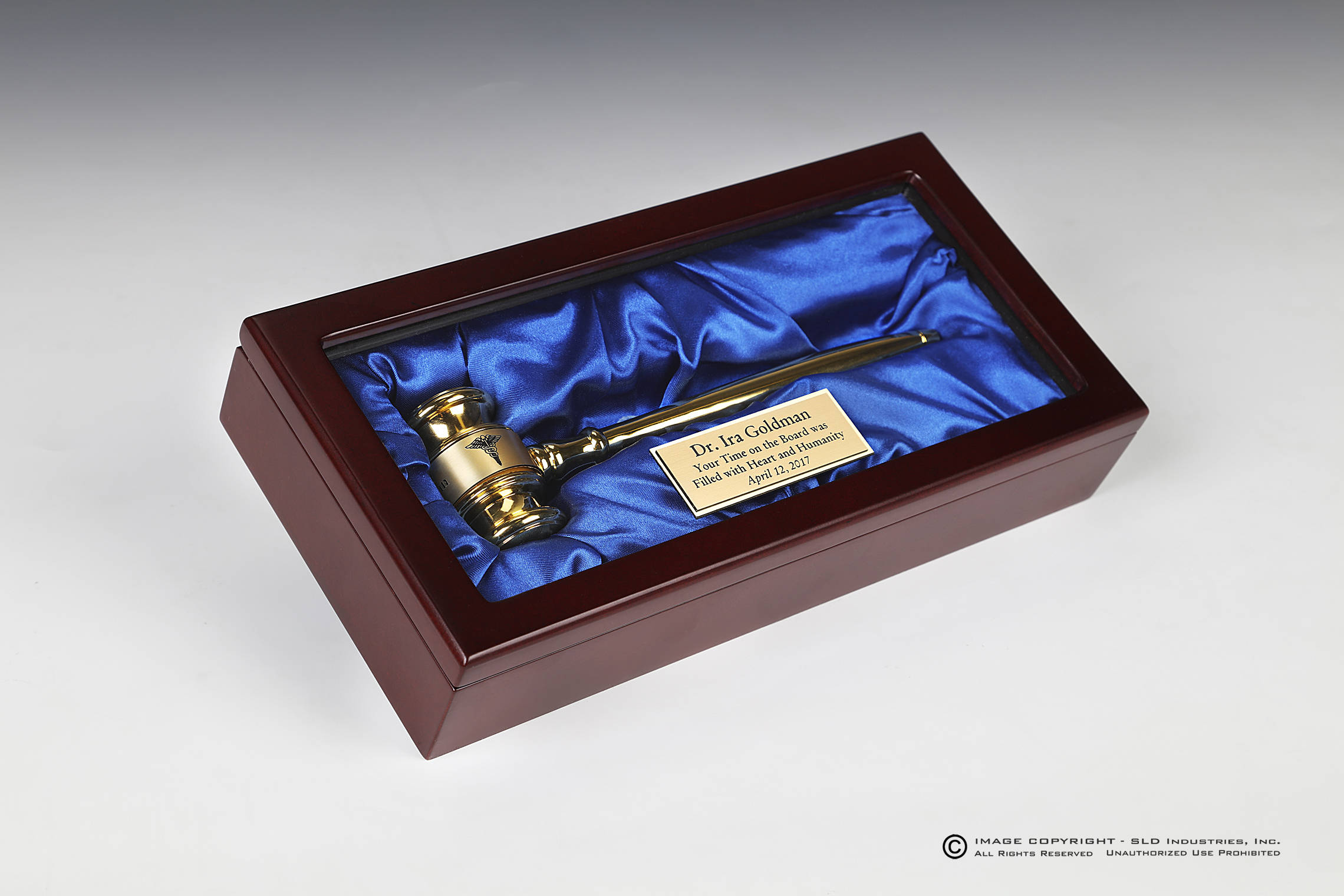 Personalized Solid Brass Engraved Gavel With Gift Box, Engraved Gavel ...