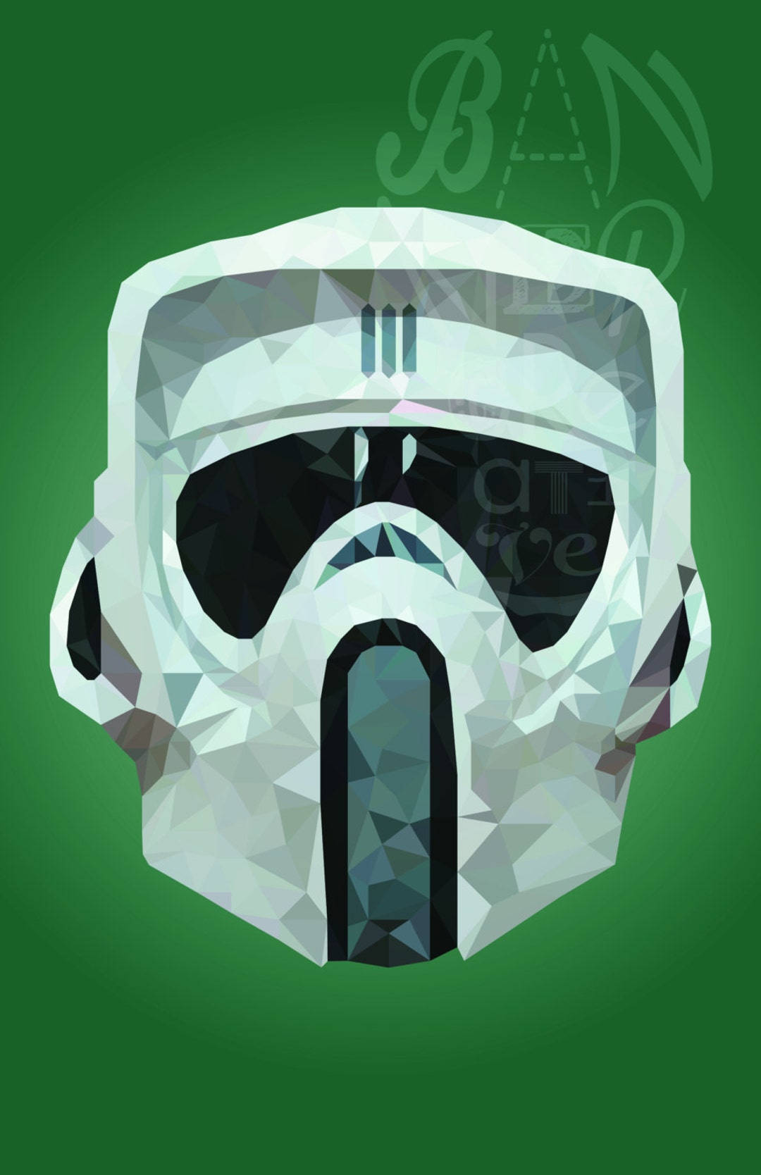 Star Wars Scout Trooper Helmet Low Poly - Etsy