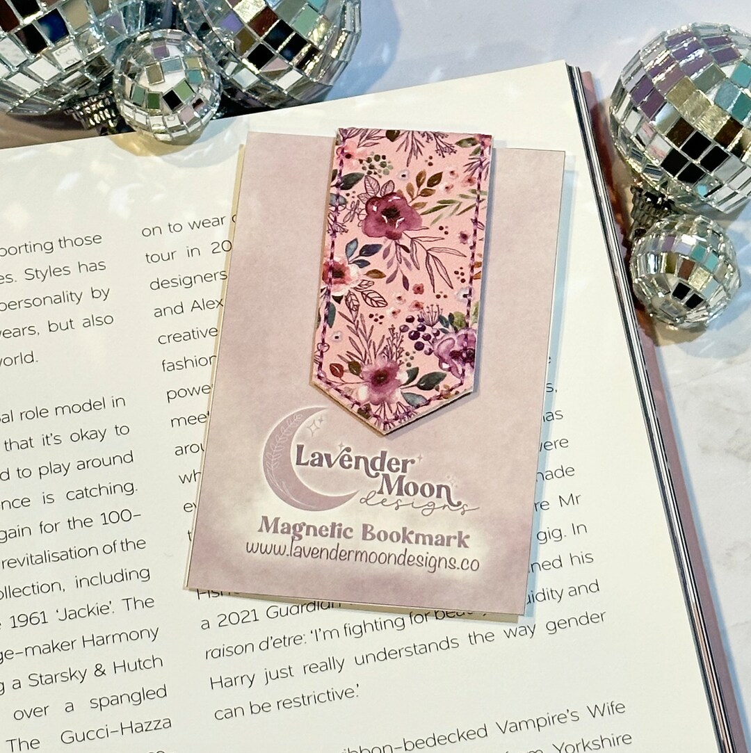 Bookmarks Faux Leather Magnetic Bookmark Book Accessory Gift for ...
