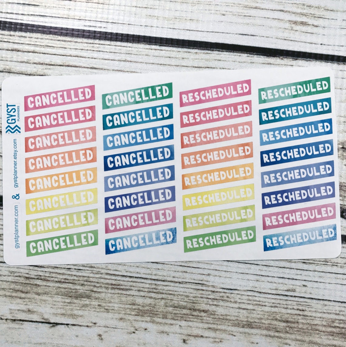 Appointment Planner Stickers / Cancelled Stickers / Fits Erin - Etsy