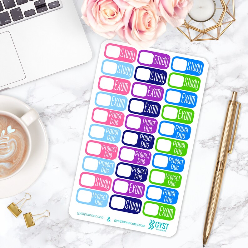 College Stickers / College Planner Stickers / Fits Erin - Etsy
