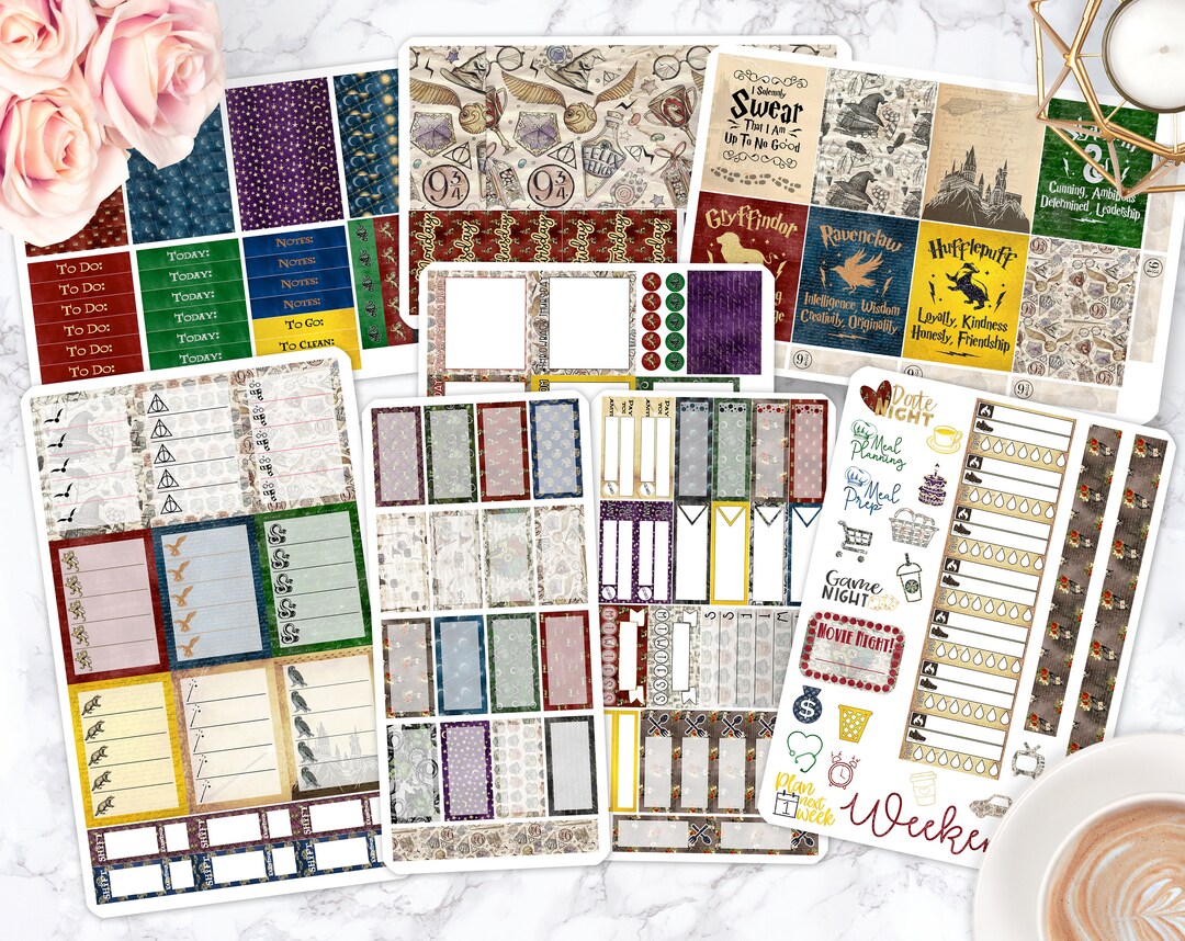Sticker Kit / Wizard Stickers / Planner Stickers / Erin Condren / Happy ...