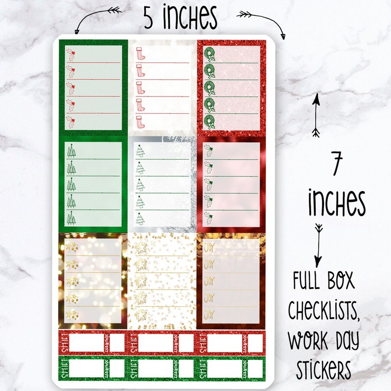Sticker Kit / Christmas Stickers / Planner Stickers / Erin - Etsy