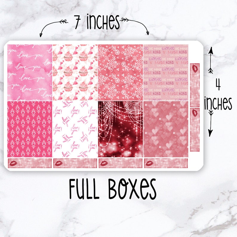 Sticker Kit / Valentine's Day Stickers / Heart Sticker | Etsy