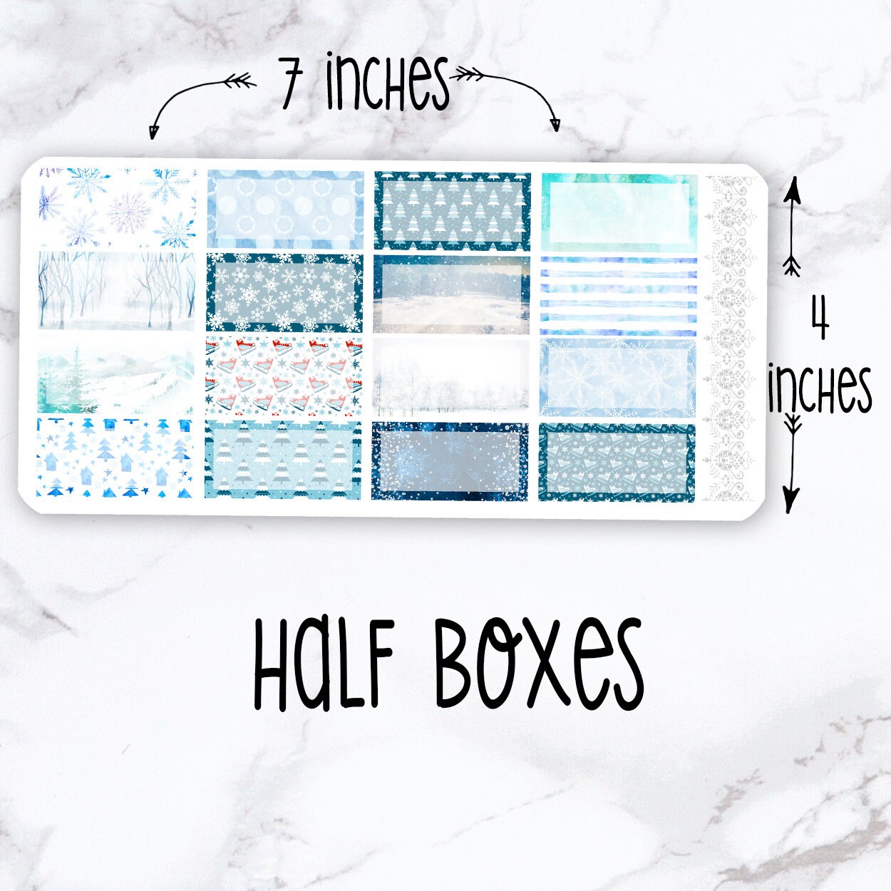 Sticker Kit / Winter Stickers / Snow Sticker Stickers / - Etsy