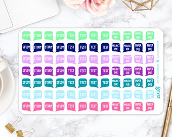 College Planner Stickers / Fits Erin Condren Planners Happy | Etsy