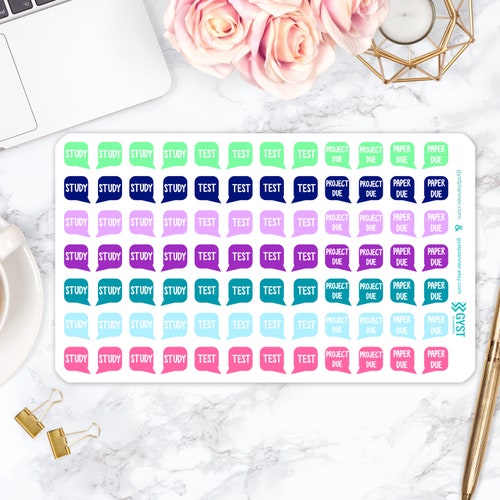 College Planner Stickers / Academic Calendar Stickers / Fits - Etsy